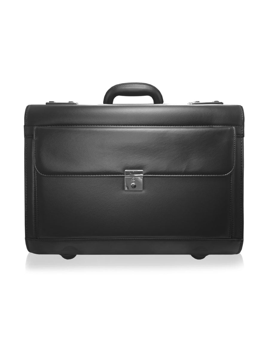 Pilot Case With 2 Wheels Hand Luggage Size Travel Business Briefcase