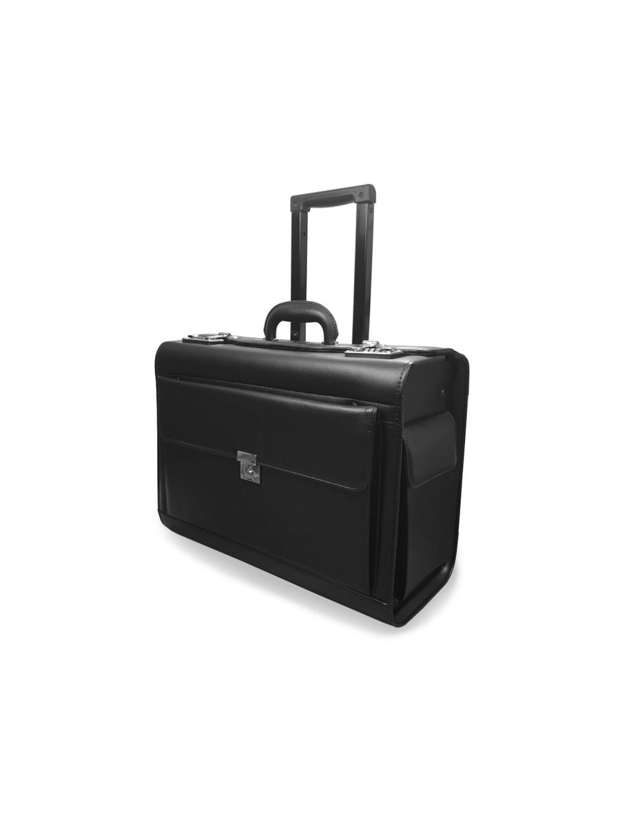 Pilot Case With 2 Wheels Hand Luggage Size Travel Business Briefcase
